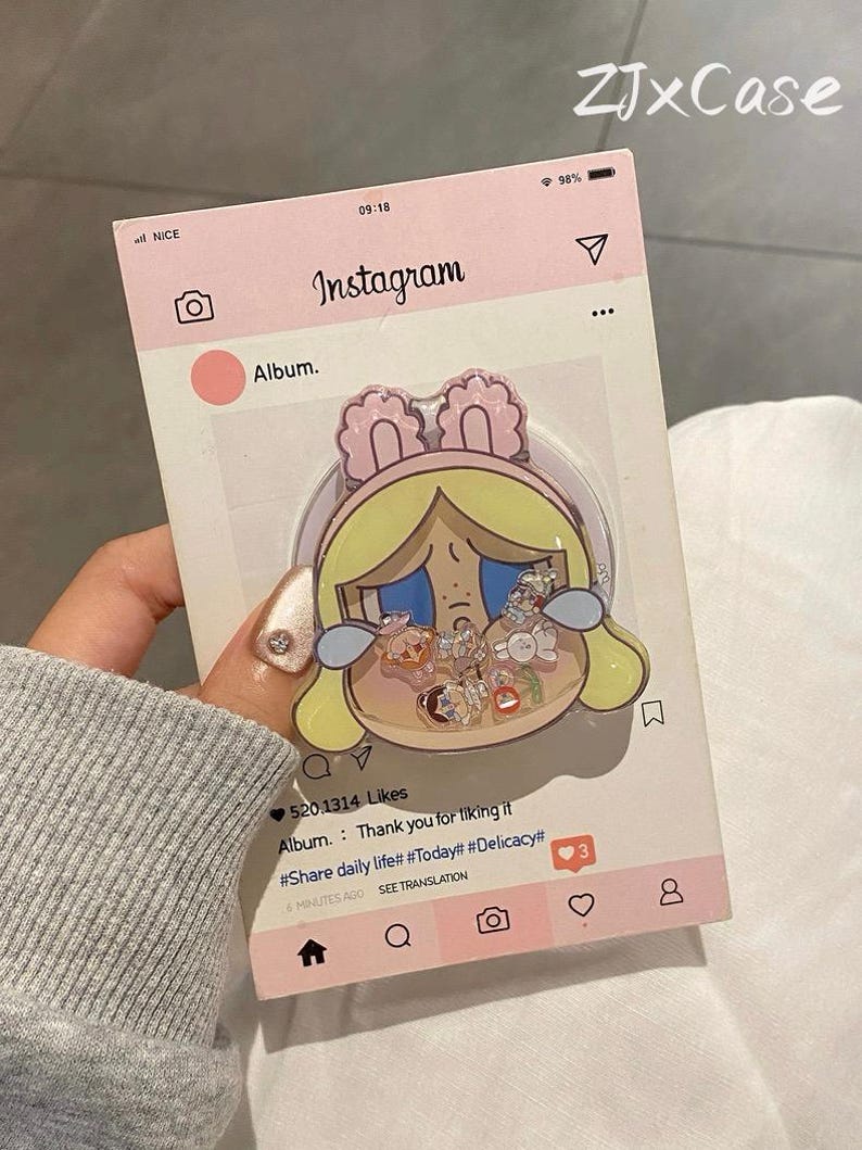 IPhone 17 Pink Base Crying Baby With Yellow Hair Magsafe Case, iPhone ...