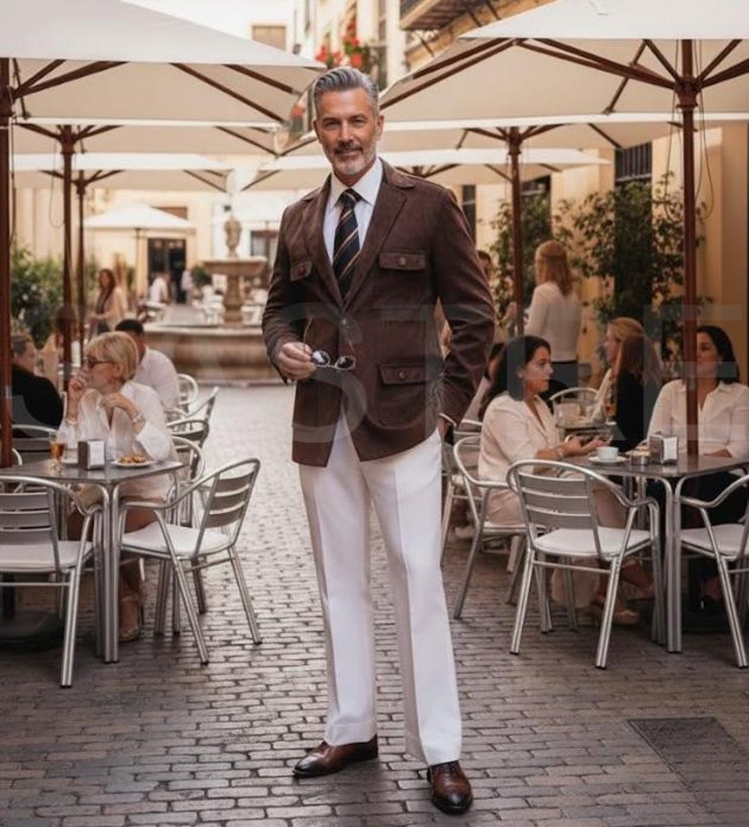 Handmade 70s Men's Safari Suit - Brown Suede Jacket, Flared Pants - Etsy