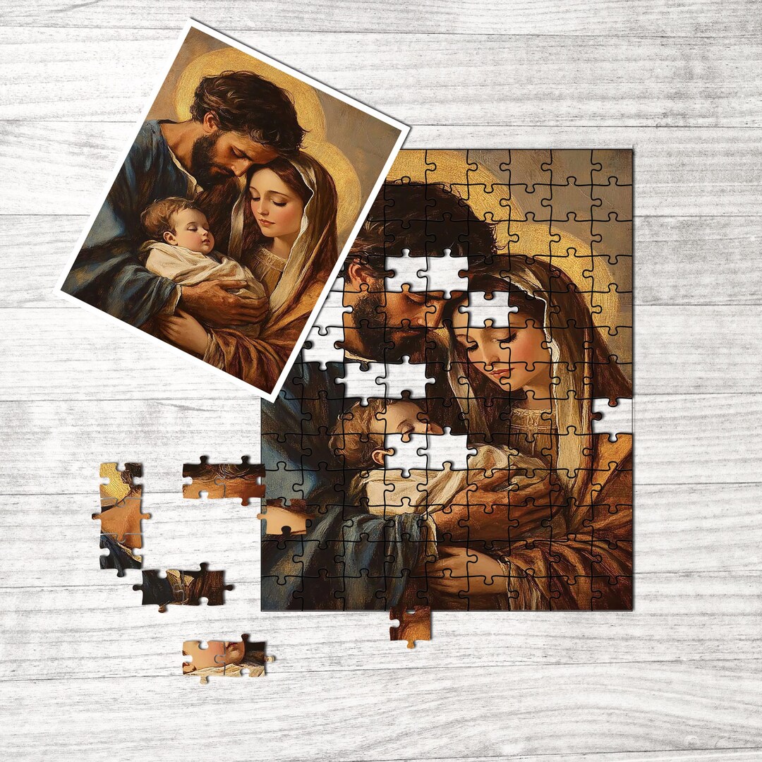 Catholic Family Photo Puzzle, Custom Photo Puzzle , Custom Christian ...