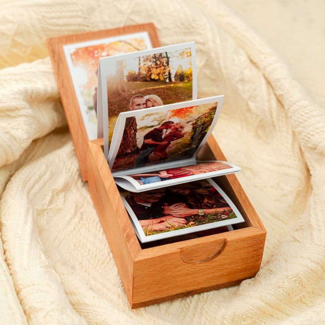 Personalized Anniversary Photo Box, Custom Photo Box Personalized ...