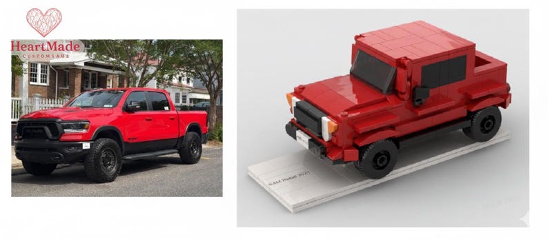 Custom Photo Car Brick Model With License Plate, Personalized Gift for ...