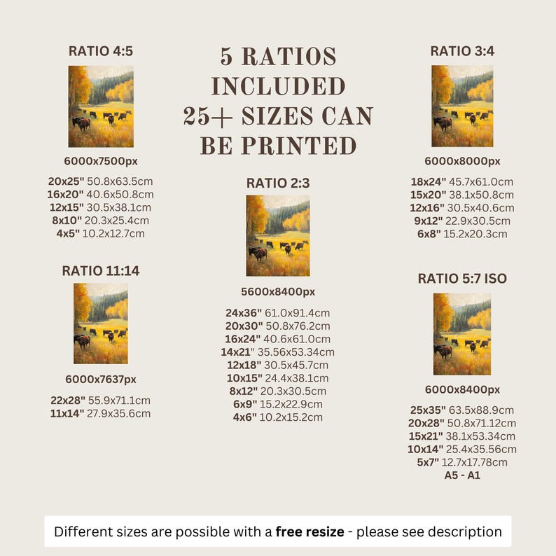 Cows in Autumn Landscape – Rustic Swiss Pasture Painting (digital ...