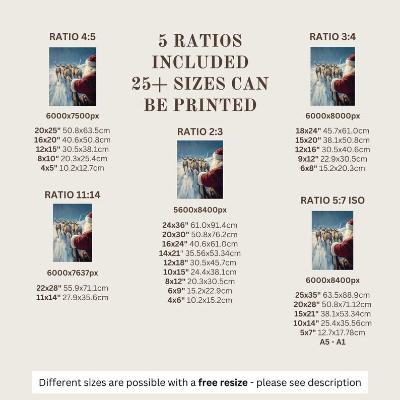 Reindeer Sleigh Ride Christmas Art Print – Santa's View (digital ...