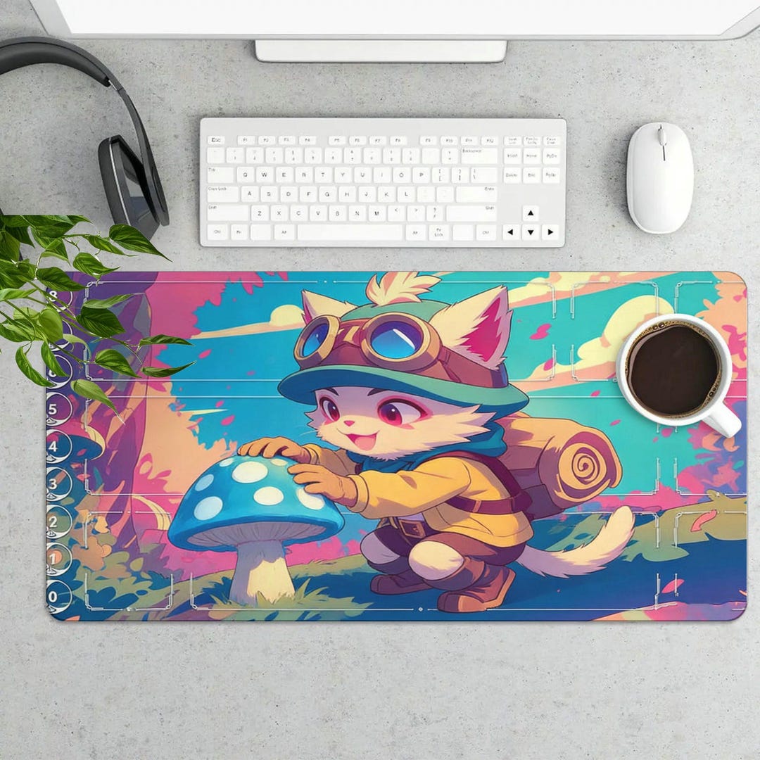 Teemo Playmat | Riftbound League Playmat With Zones Large Mouse Pad ...
