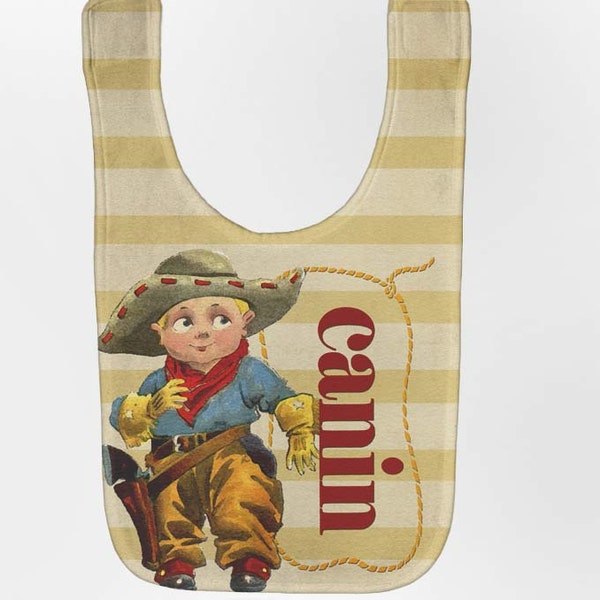 Cowboy Bib - Etsy