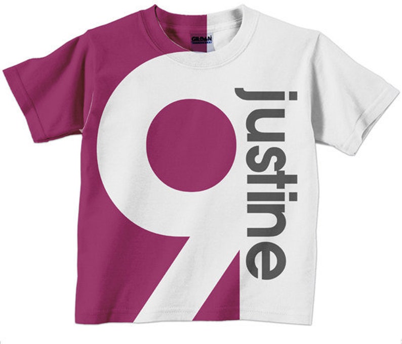 Perstonalized Number Shirt Childrens Birthday T-shirt Boy or - Etsy