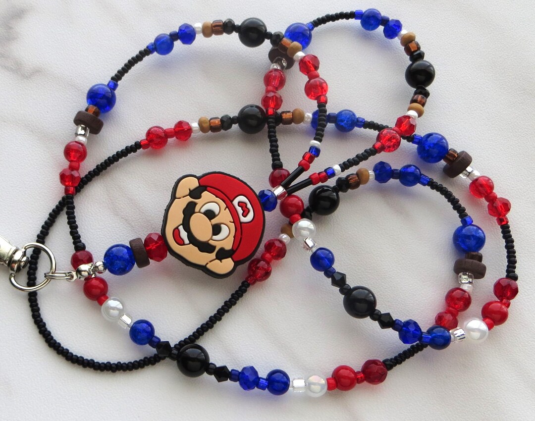 SUPER MARIO Id Lanyard, Id Badge Holder Teacher Lanyard, Nurse Lanyard ...