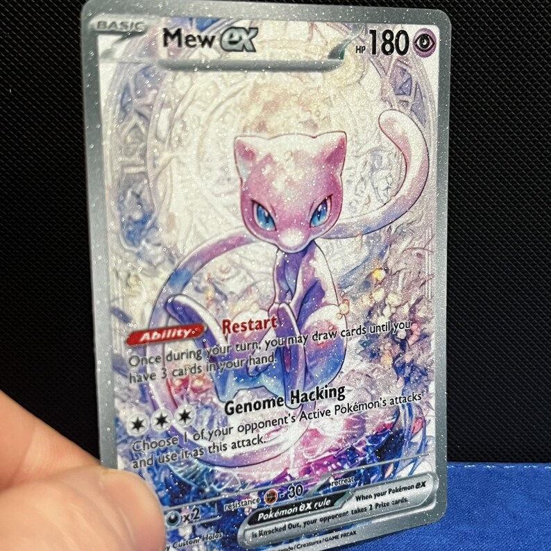 Mew Ex (shimmer Texture) Fan Art Card - Pokémon TCG Inspired - Etsy