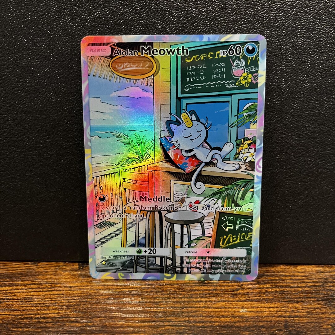 Alolan Meowth - Pokémon TCG Pocket Fan Art Card - Etsy
