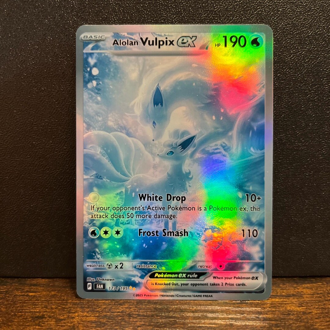 Alolan Vulpix Ex - Pokémon TCG Pocket Inspired Fan Art Card - Etsy