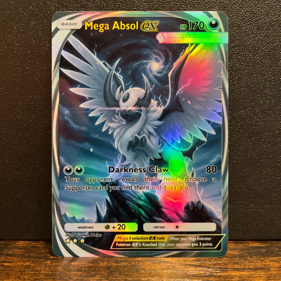 Mega Absol Ex Immersive Pokémon TCG Pocket Inspired Fan Art Card - Etsy UK