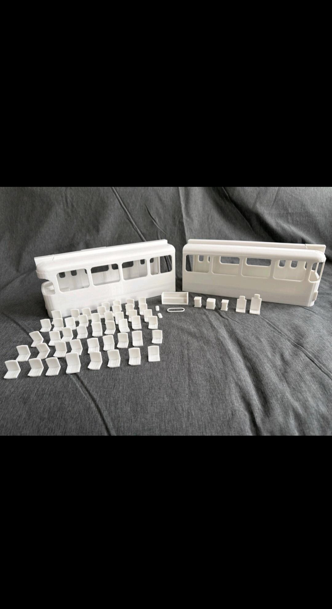 G Scale Tram Munich P3.16 | Housing Kit 1:22.5 | 3D Printed Model ...