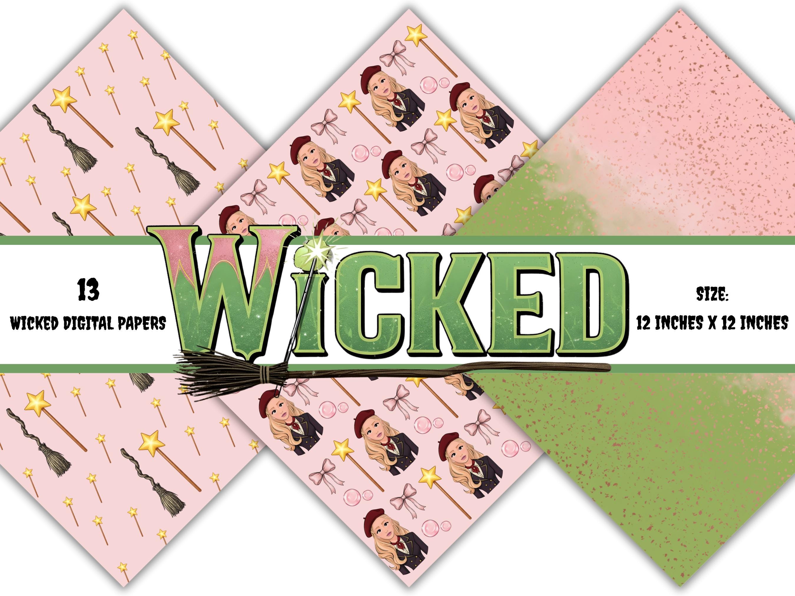 13 Wicked Pink and Green Digital Papers, Wicked Seamless Patterns ...