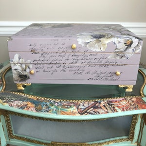 Romantic Dreams, Vintage Floral Jewelry Box - Etsy