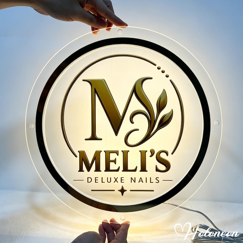 Custom Acrylic Backlit Sign, 3D Logo Signage for Office, Business Name ...