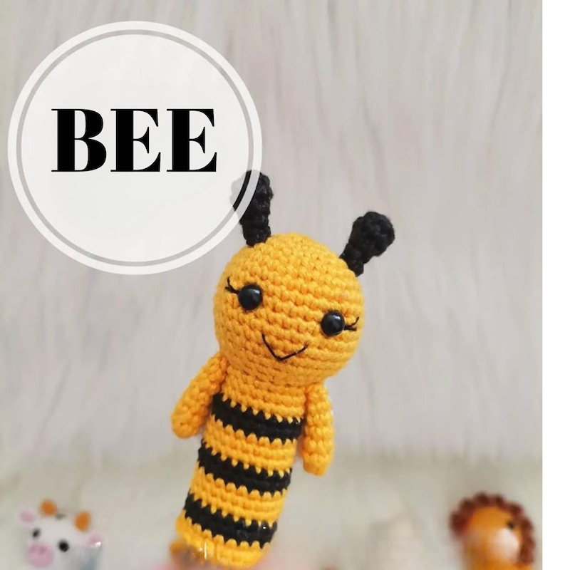 Bee Finger Puppet - Etsy