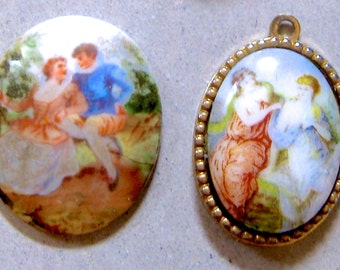 Porcelain cameos | Etsy