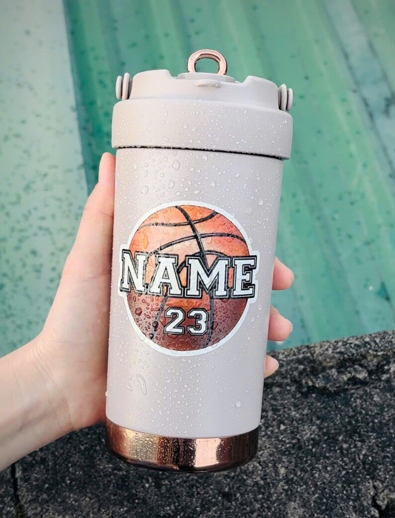Personalized Basketball Name & Number Sticker – Custom Sports ...