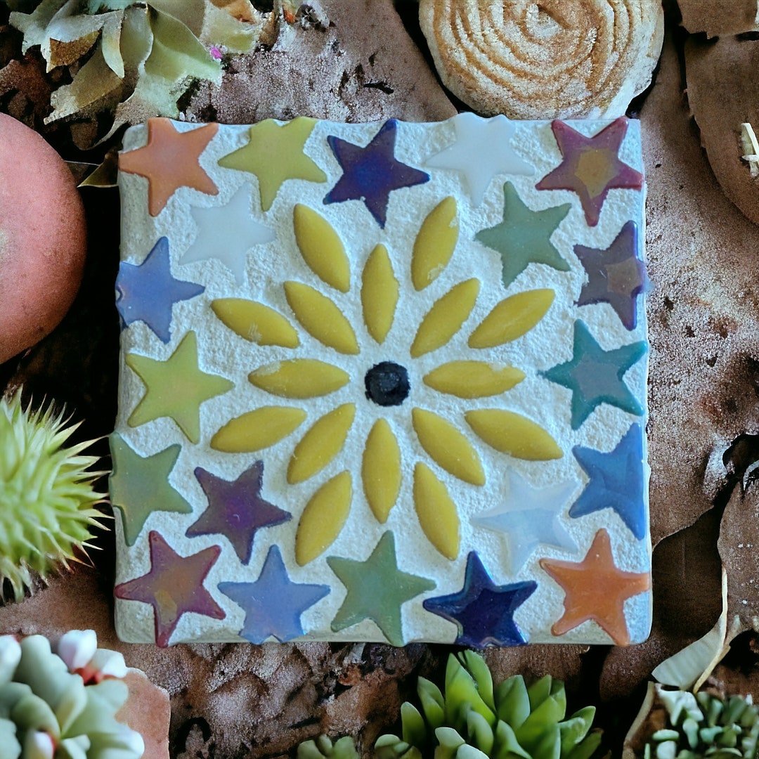 Vibrant Mosaic Trivet: Versatile Decor for Wall, Table and Gifts ...