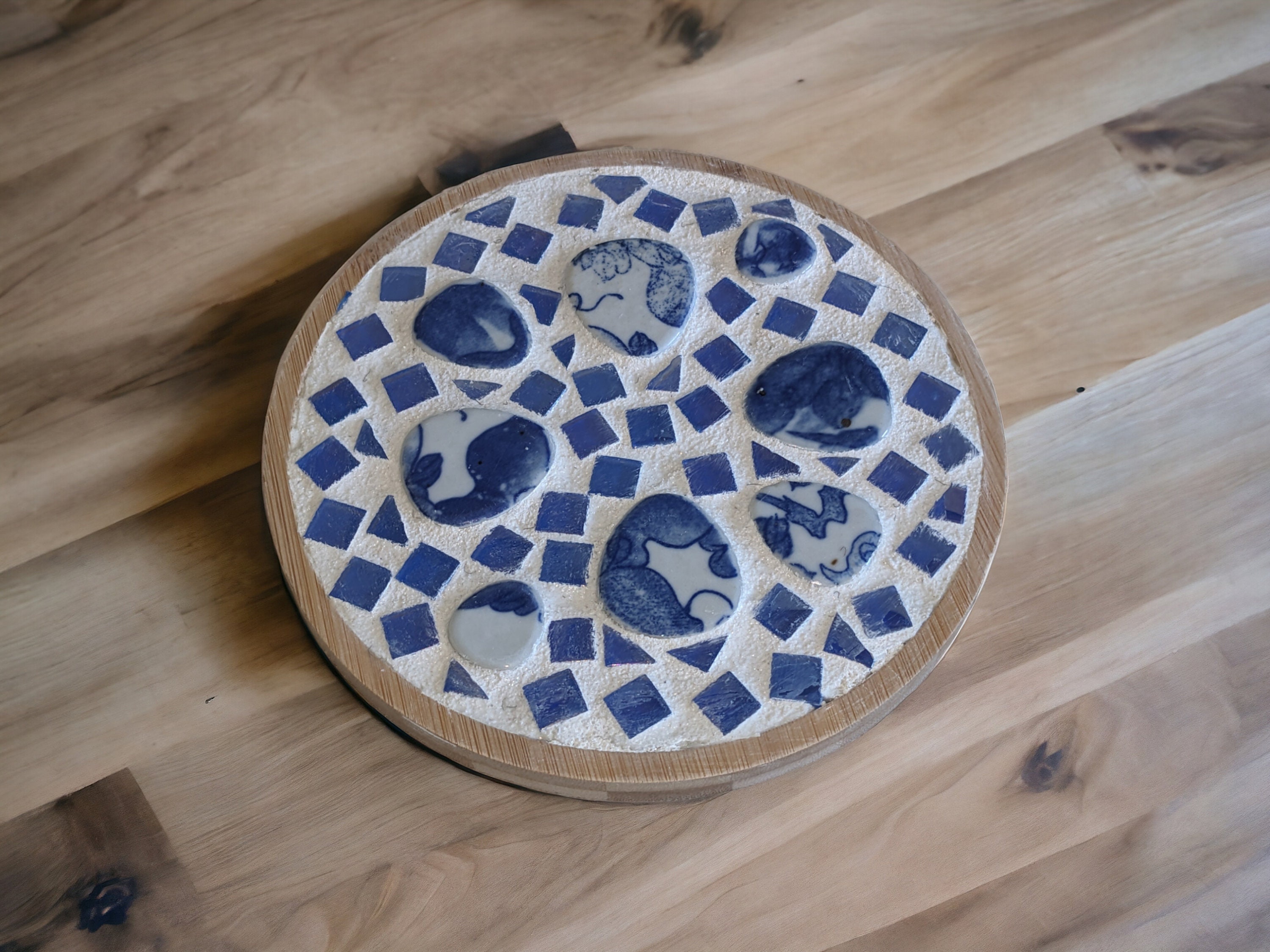 Handcrafted Mosaic Trivet: Versatile Decorative Base for Candles, Mugs ...