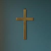 Hand-crafted Floral Cross Block - Etsy