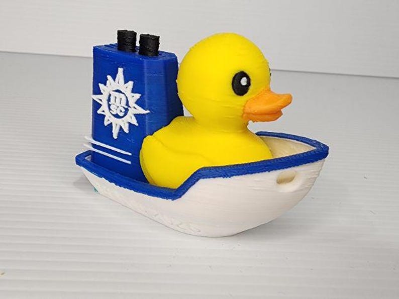 MAGNETIC Cruising Duck MSC Cruise Line Themed 3D Printed Date and Ship ...