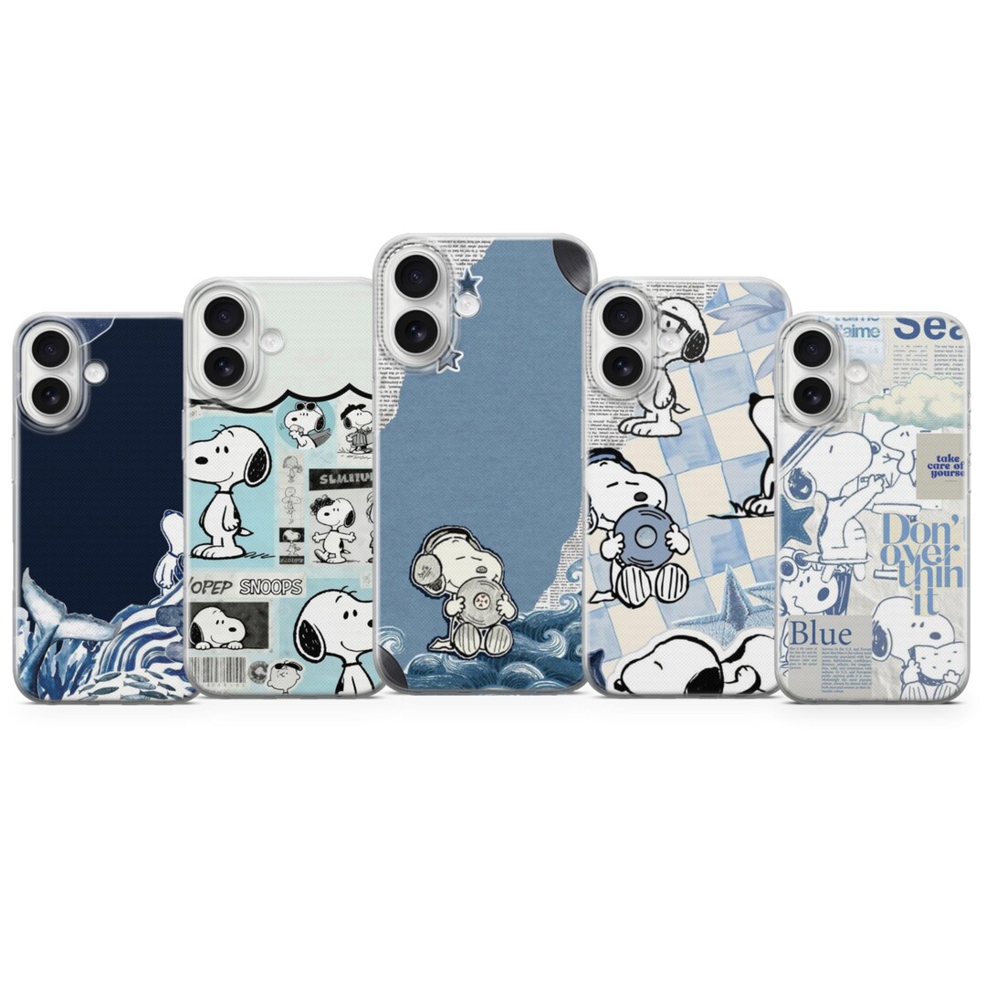 Snoopy Phone Case Cute Cartoon Cover for iPhone 17 16 15 14 13 12 11 ...
