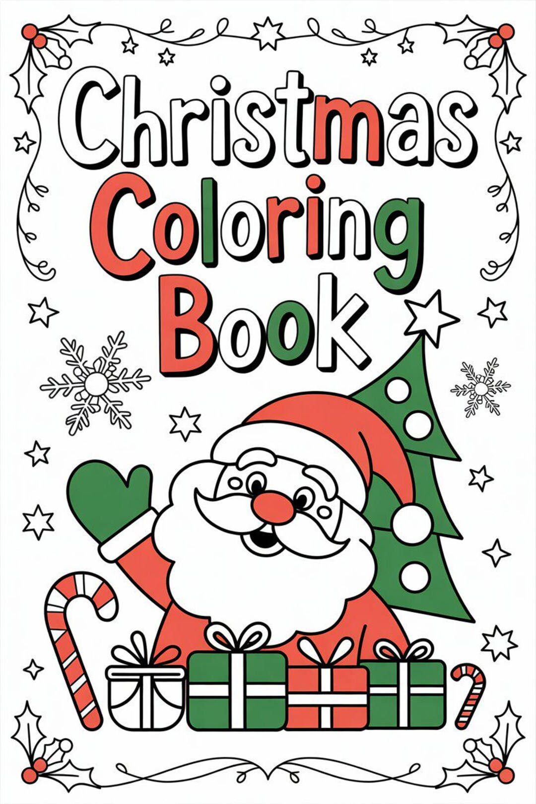 Christmas Coloring Pages Printable – Holiday Coloring Book for Kids ...