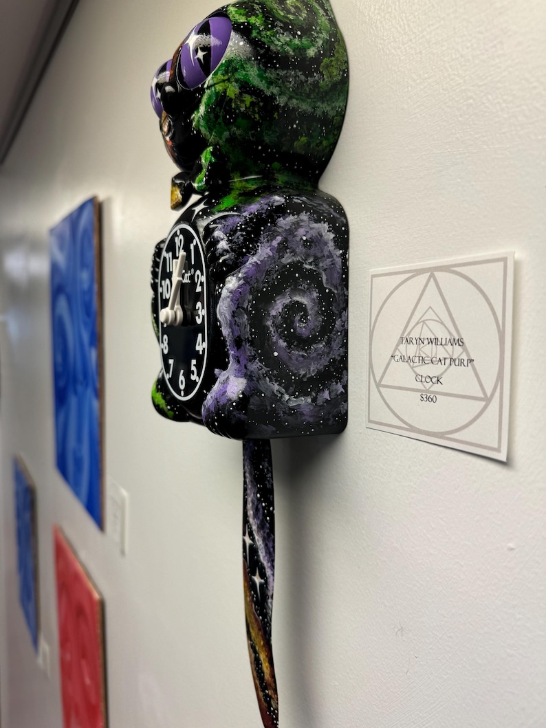 GALACTACAT Custom Painted Kit Kat Clock Galactic Galaxy Universe ...