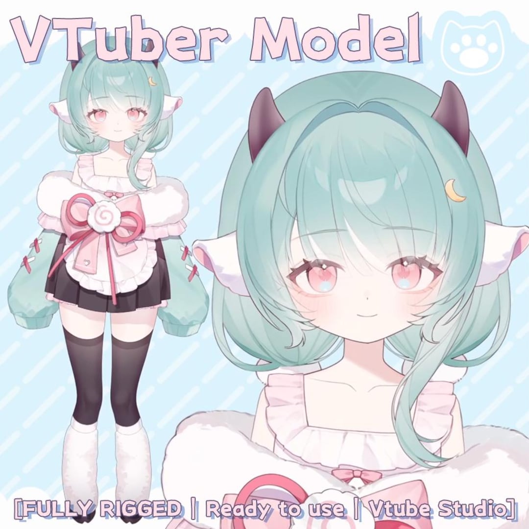 Live2d Vtuber Model | Sleepy Lamb | No Toggle Version | Vtube Studio ...