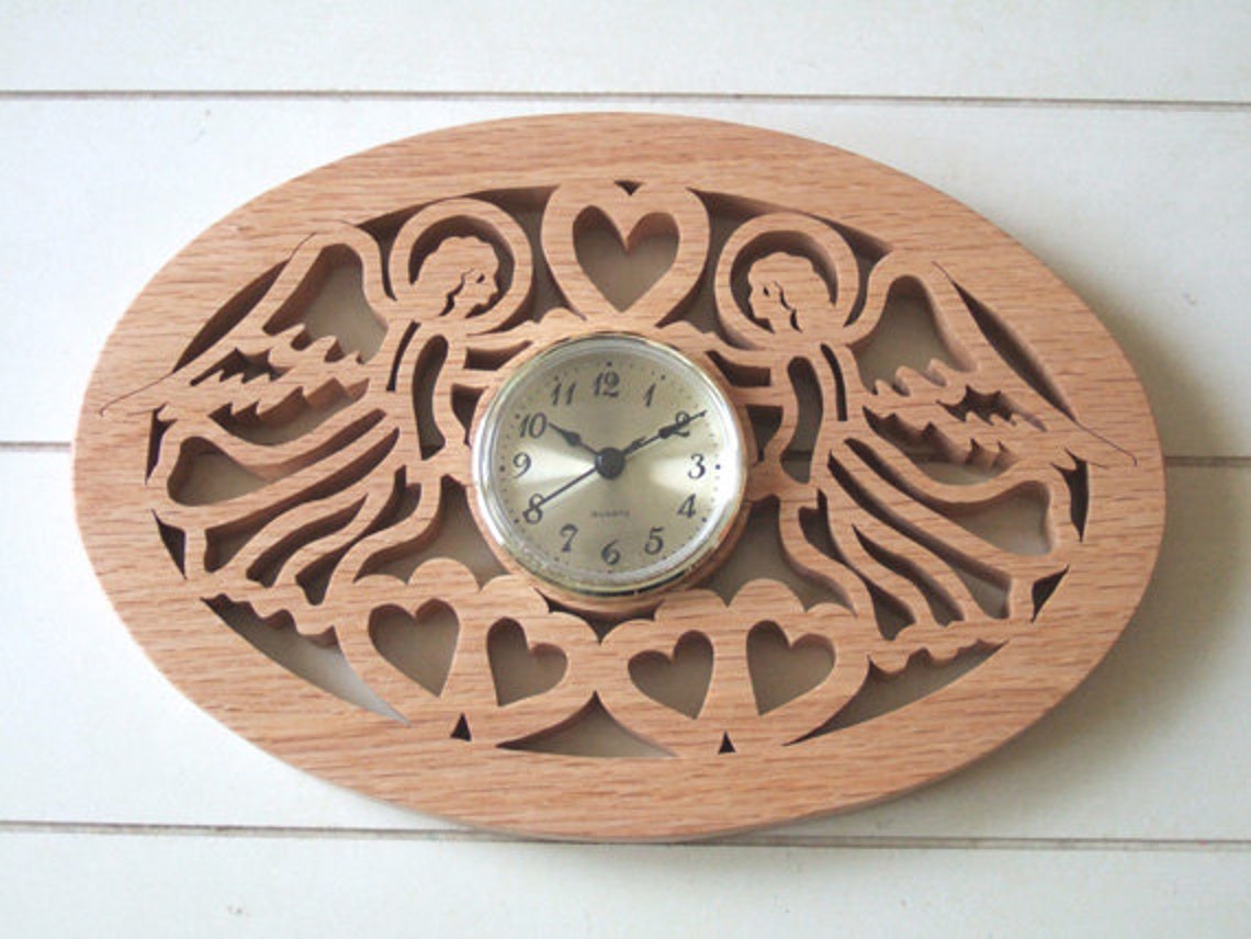 Angel Clock Clock With Angels | Etsy