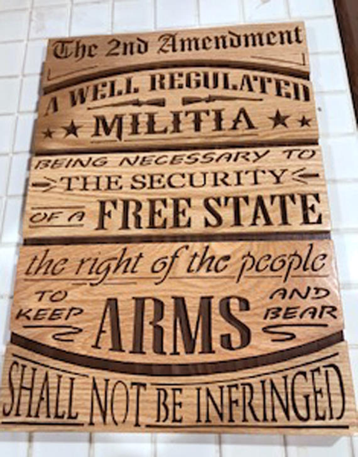 Second Amendment Plaque Constitution Gun Rights 2nd | Etsy