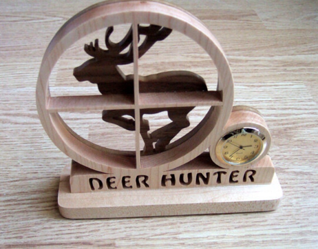 Deer Hunter Clock, Turkey Hunter Clock, Father's Day Gift, Hunter's ...