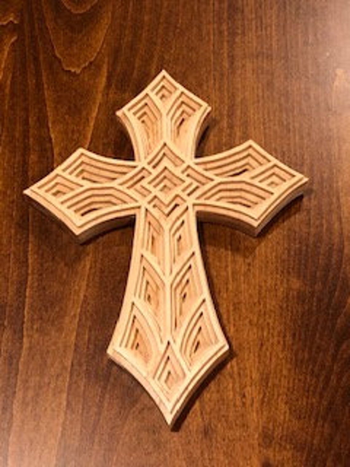 Cross - Layered Wooden Cross - Handmade Cross - Etsy