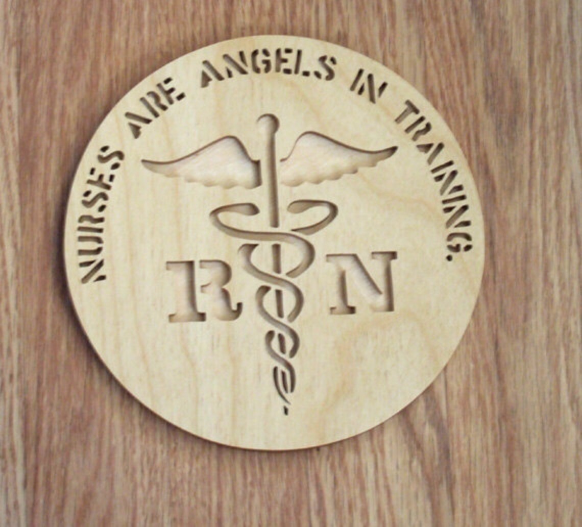 Nurses Are Angels in Training Plaque Nurses Nurse Angels | Etsy