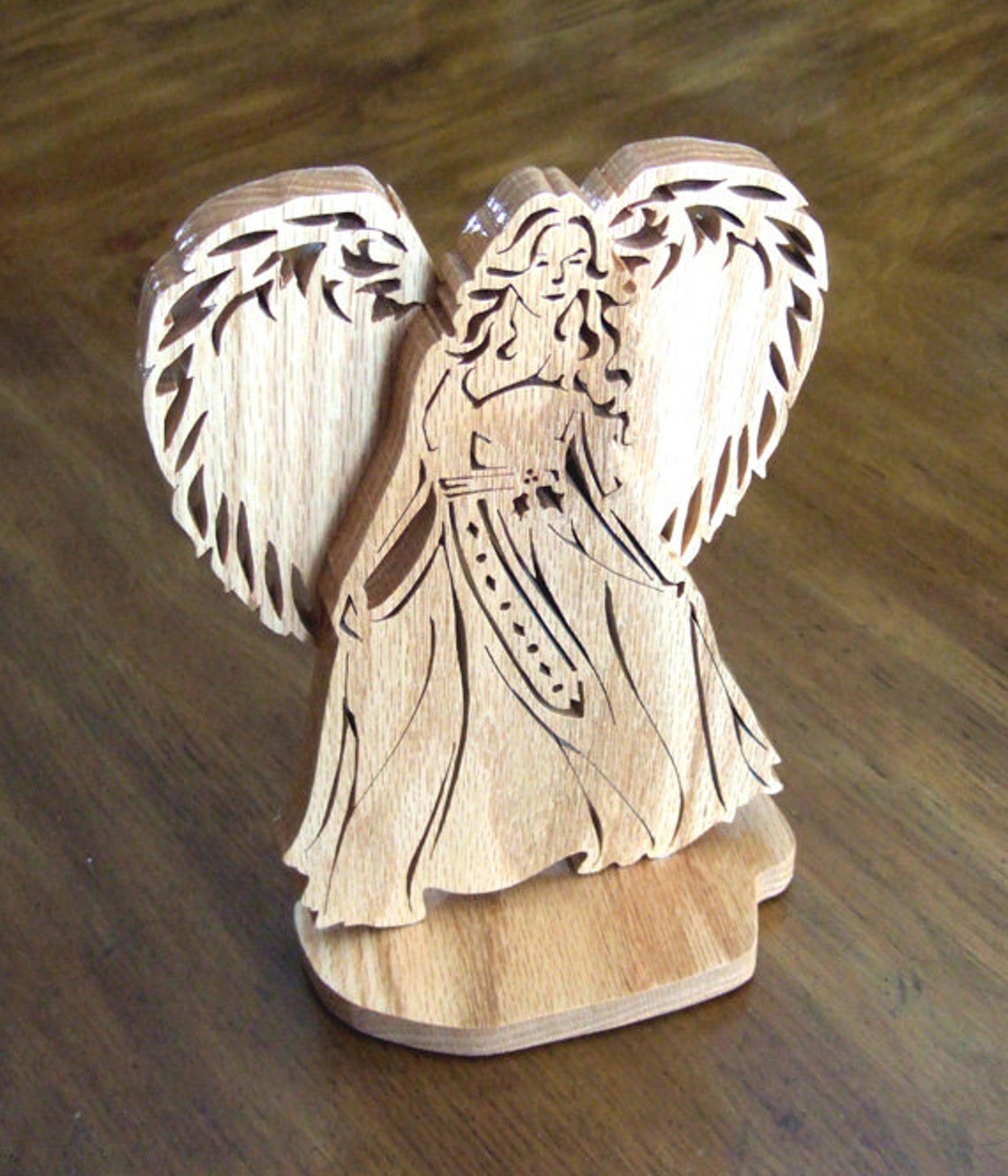 Angel Angel Heart Standing Angel Angel in Wood | Etsy