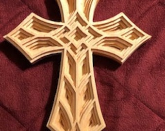 Layered Wooden Cross - Etsy