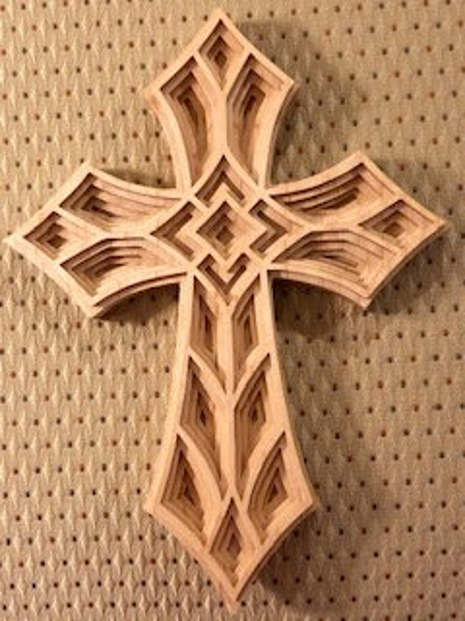 Cross Layered Wooden Cross Handmade Cross - Etsy