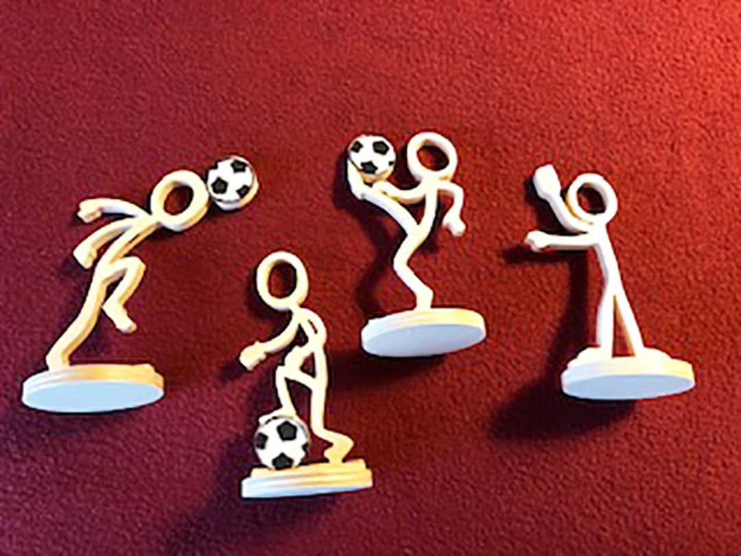 Soccer Soccer Stick Figures Soccer Game Soccer Players - Etsy