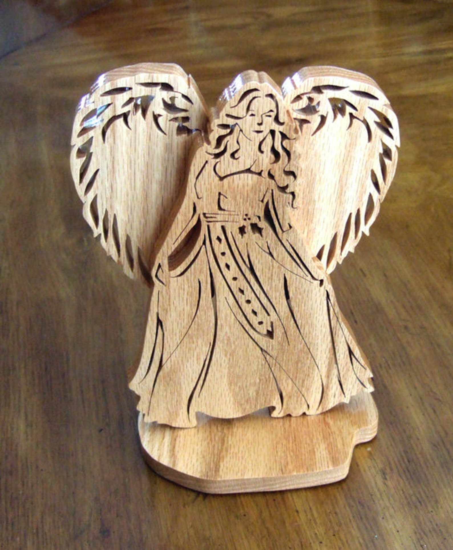 Angel Angel Heart Standing Angel Angel in Wood | Etsy