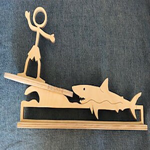 Surfing - Surfer - Surfing Stick Figure - Surf - Shark - Etsy