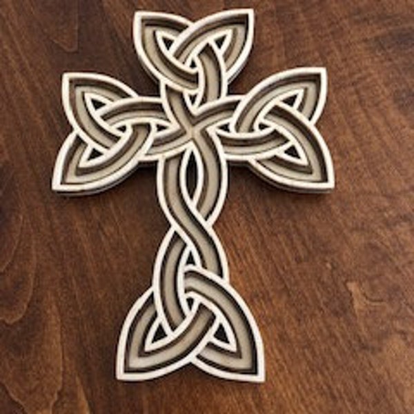 Wooden Celtic Cross - Etsy