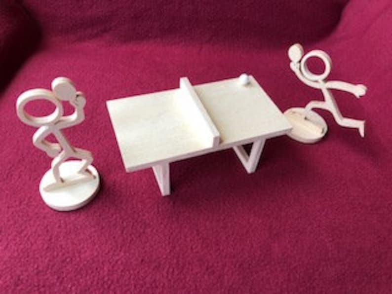 Ping Pong Stick Figures Table Tennis - Etsy