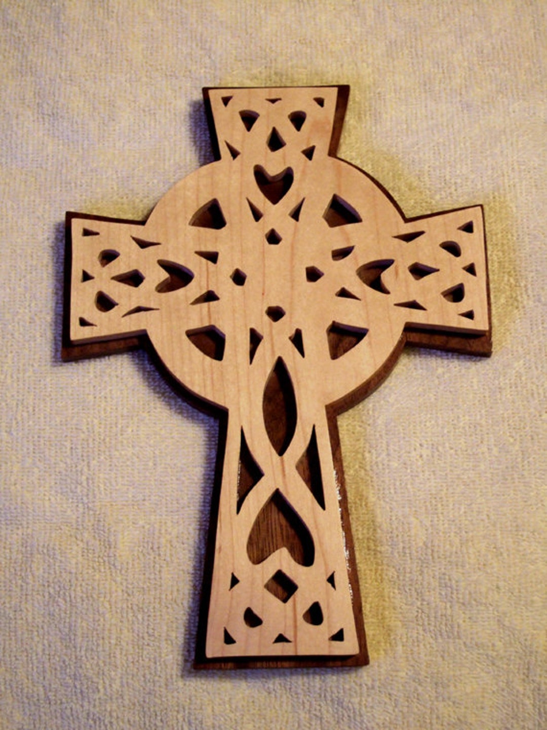 Celtic Cross - Handmade Cross - Fretwork Cross - Irish Cross - Etsy