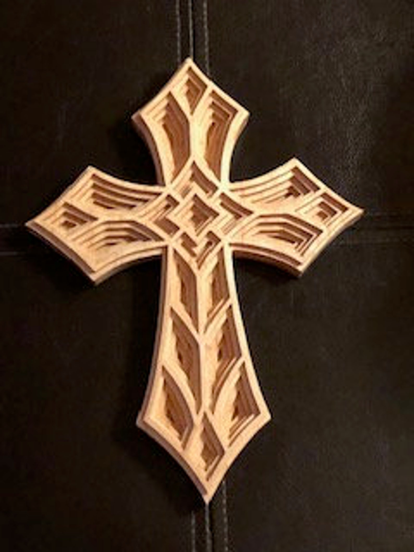 Cross Layered Wooden Cross Handmade Cross | Etsy