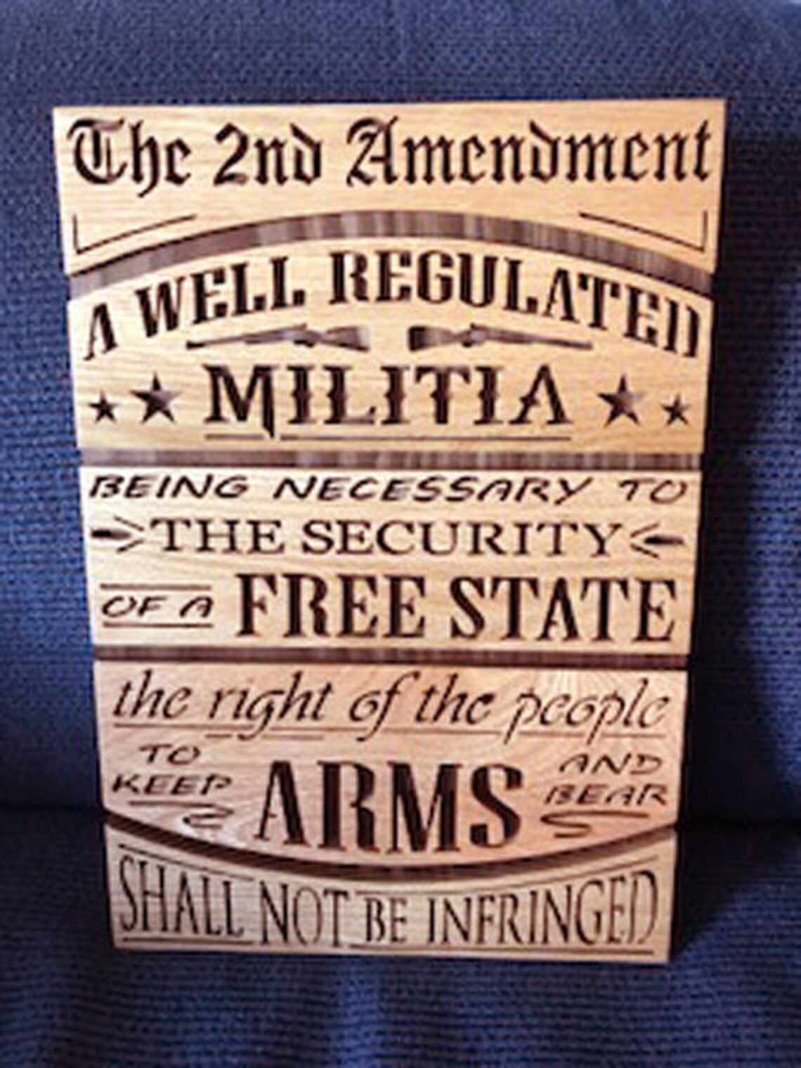 Second Amendment Plaque Constitution Gun Rights 2nd - Etsy