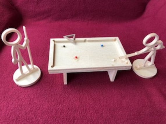 Pool Table Pool Players | Etsy