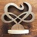 Heart Infinity Heart Wooden Heart Scrolled Heart - Etsy