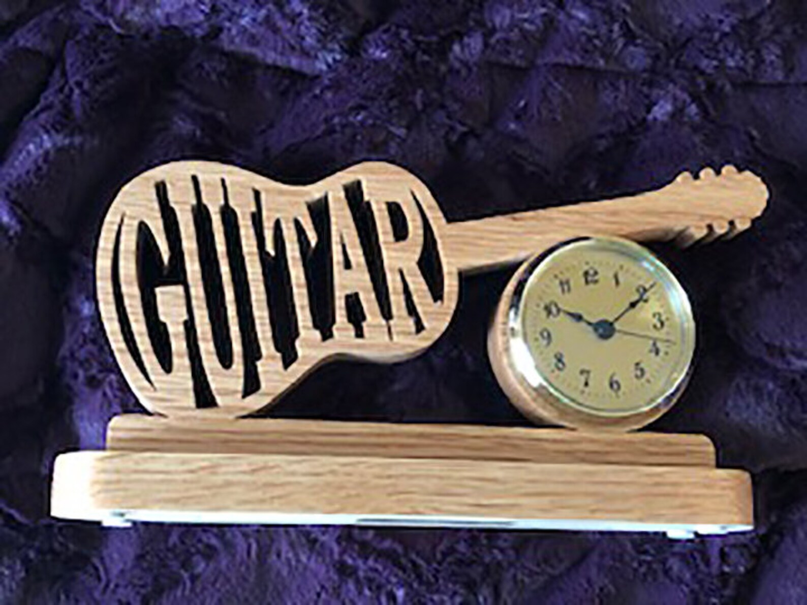 Guitar Guitar Clock Clock With Guitar - Etsy