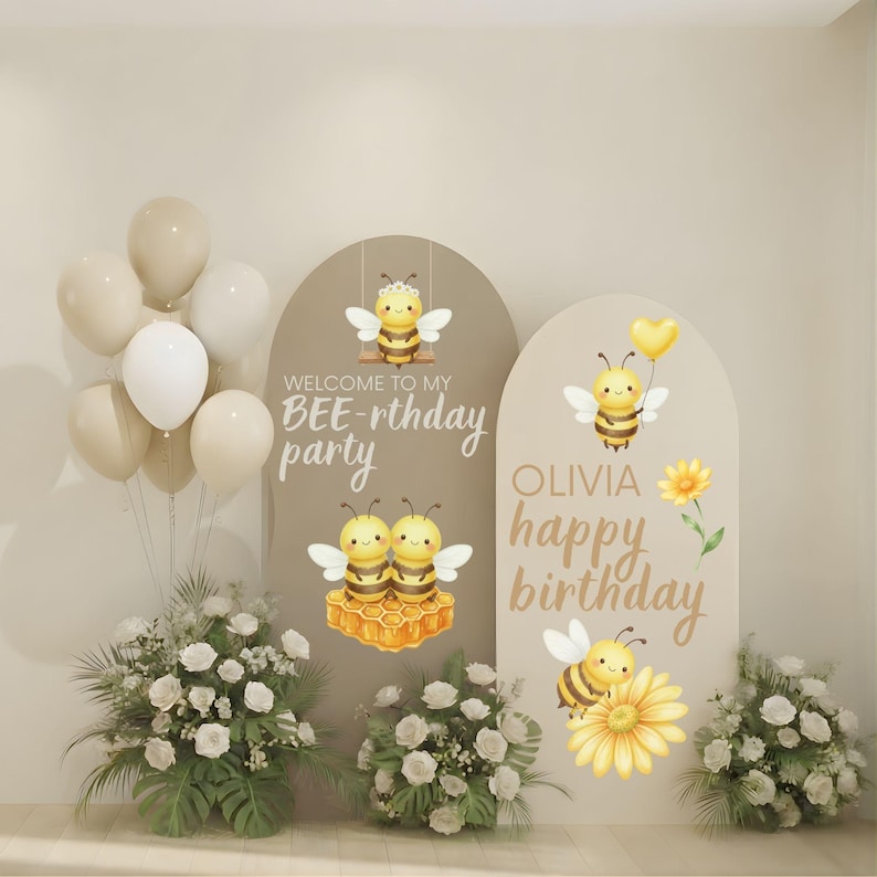 Cute Bees Watercolor Clipart PNG, Little Bee Clipart, Birthday Party ...